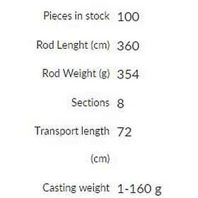 Find the best price on Mikado Trython Heavy Tele Match Rod Guld 3.60 m ...