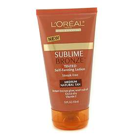L'Oreal Sublime Bronze Self Tanning Lotion Medium Natural Tan Tube ...