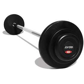 Find the best price on Jordan Rubber Barbells with Straight Bars Set ...