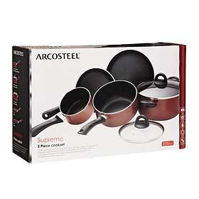 Find the best price on Arcosteel Supremo Pot Set 5 pcs | Compare deals ...