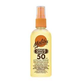 Find the best price on Malibu Sun Once Daily Lotion Spray SPF50 100ml ...