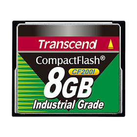 Find the best price on Transcend Industrial-P Compact Flash 200x 8GB ...