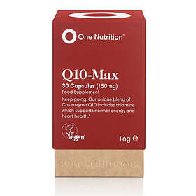 Find the best price on One Nutrition Q10-Max 30 Capsules | Compare ...