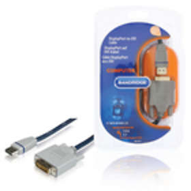 Find the best price on Bandridge Blue DVI-D Dual Link - DisplayPort 1m ...