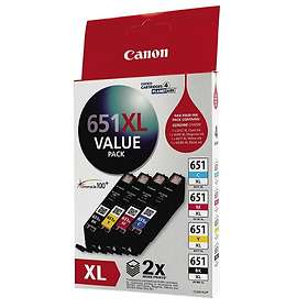 Find the best price on Canon CLI-651C/M/Y/BK XL (Black/Cyan/Magenta/Gul ...