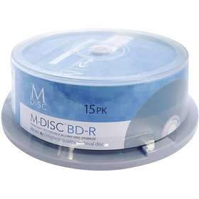 Find the best price on MDISC M-Disc BD-R 25GB 4x 15-pack Cakebox ...