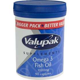 Find the best price on Valupak Omega-3 Fish Oil 1000mg 90 Kapslar ...