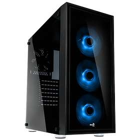 Find the best price on Aerocool Quartz (Black/Blue/Transparent ...