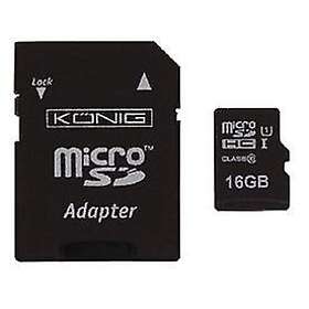Find the best price on König microSDHC Class 10 UHS-I U1 16GB | Compare ...