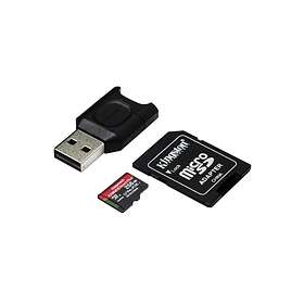Find the best price on Kingston Canvas React Plus microSDXC Class 10 UHS-II U3 V90 A1 285/165MB ...