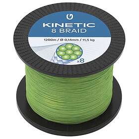Find the best price on Kinetic Cyber 8 Braided Line 1200 M Grönt 0.400 ...